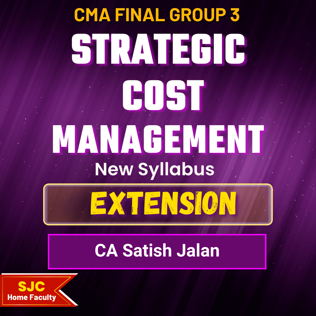 CMA Final Course Extension For SCM - SJC Institute