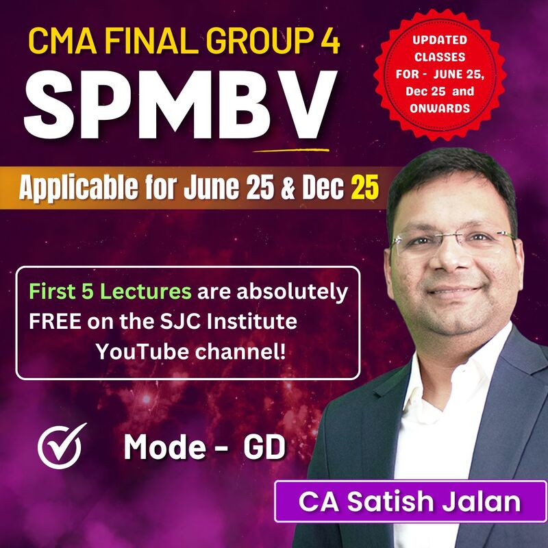 CMA Final SPMBV By CA Satish Jalan