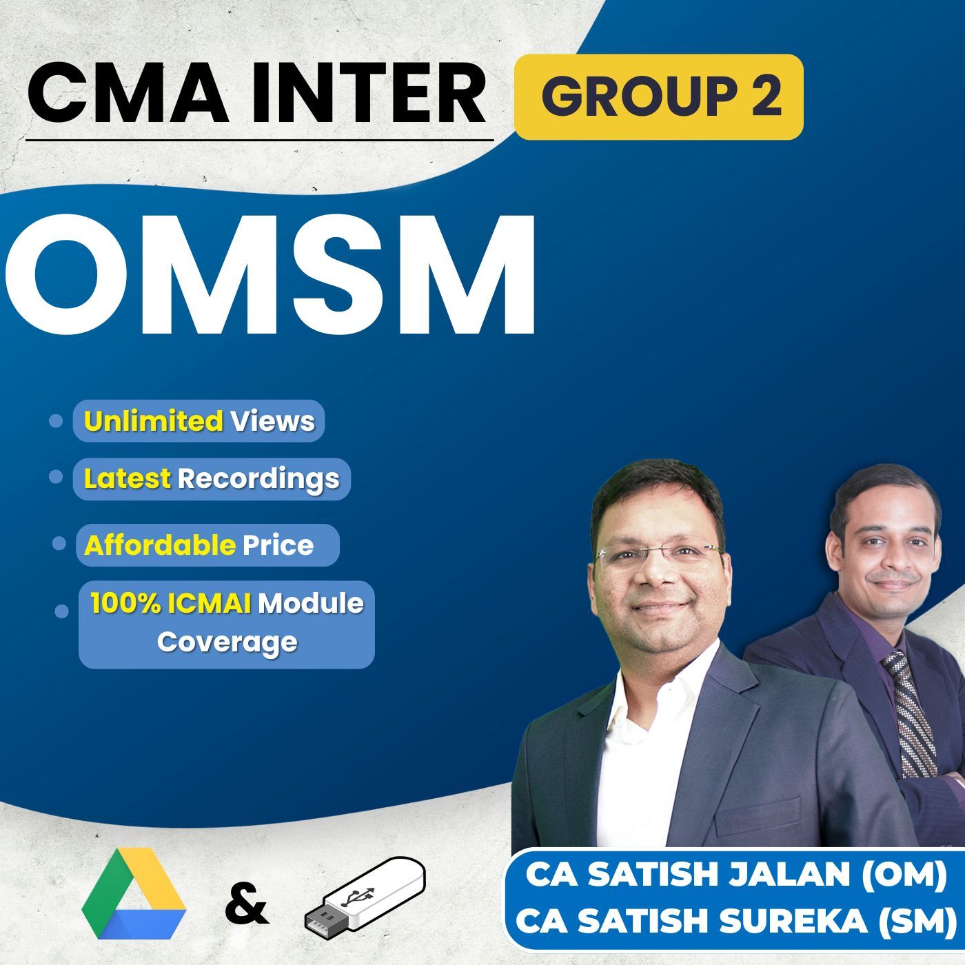 CMA Inter OM & SM Combo Classes For Dec 25 Exam