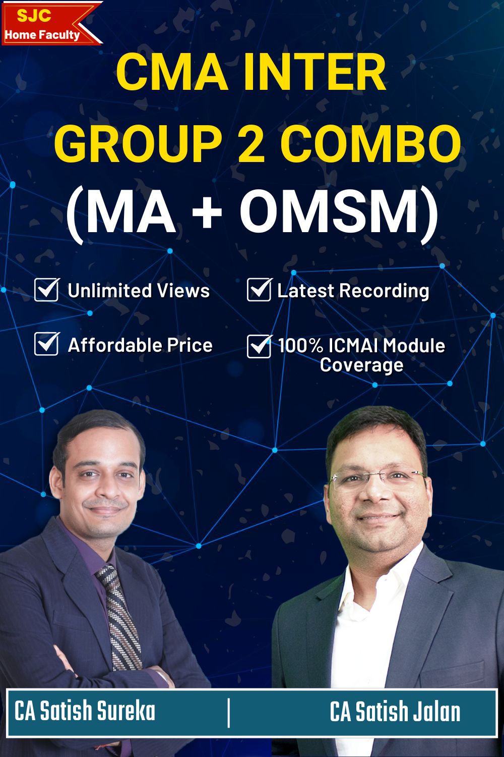 CMA Inter Group 2 Combo MA + OMSM by CA Satish Jalan & CA Satish Sureka