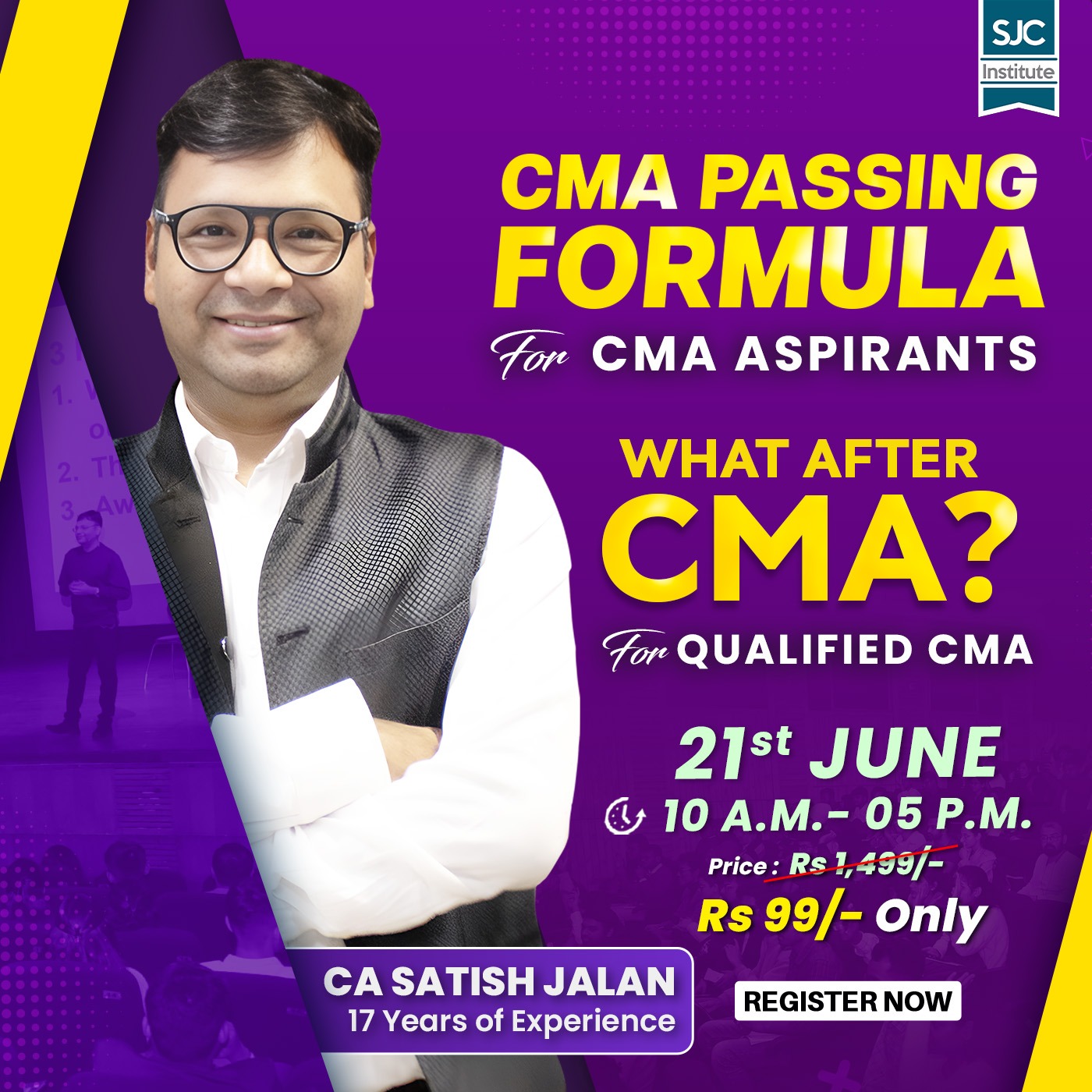 CMA Seminar Program by SJC Institute