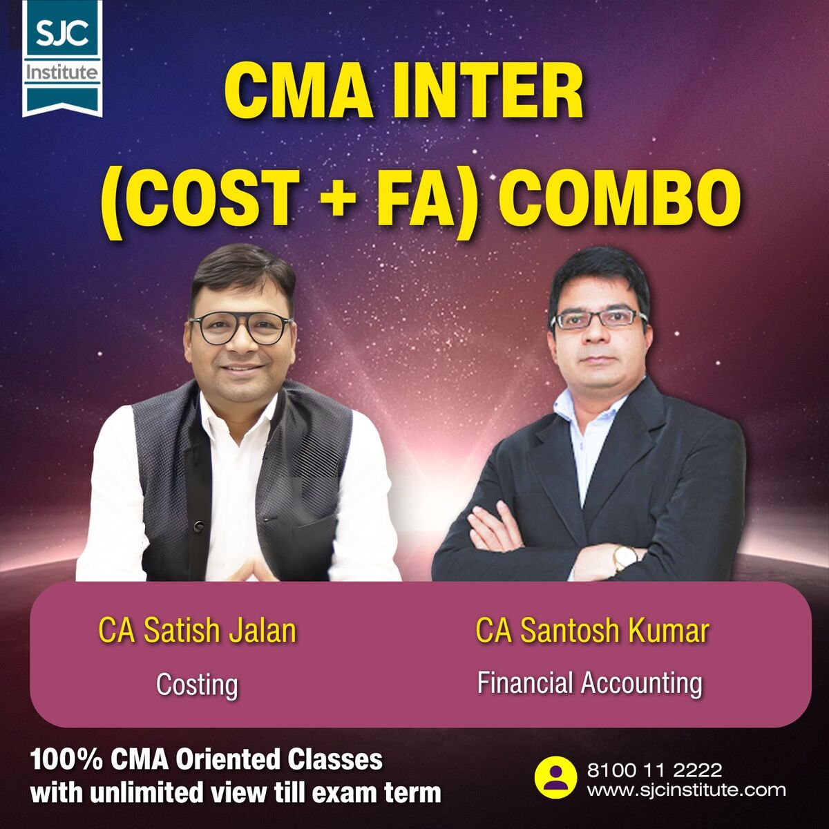 CMA Inter Group 1 Combo (COST + FA) By CA Satish Jalan,CA Santosh Kumar